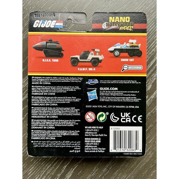 Jada Toys | Toys | Gi Joe Snow Cat Vamp Mkii Hiss Tank Diecast Nano ...